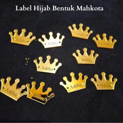 Jual Label Hijab Bentuk Mahkota / Merk Hijab Rebrending | Shopee Indonesia