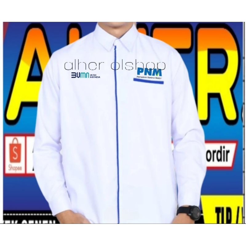 Jual big size kemeja PNM mekaar Pdh PNM mekaar baju PNM mekaar seragam ...