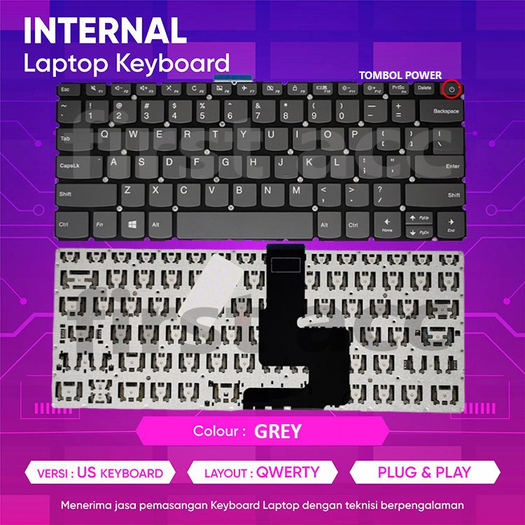 Jual Keyboard Lenv V14 V14-ada V14-are V14-iil V14-ikb V14-iwl New ...