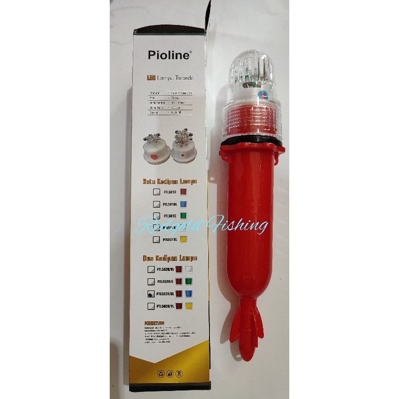 Jual Lampu nelayan/ torpedo pancing Pioline (2 kedipan lampu) | Shopee ...