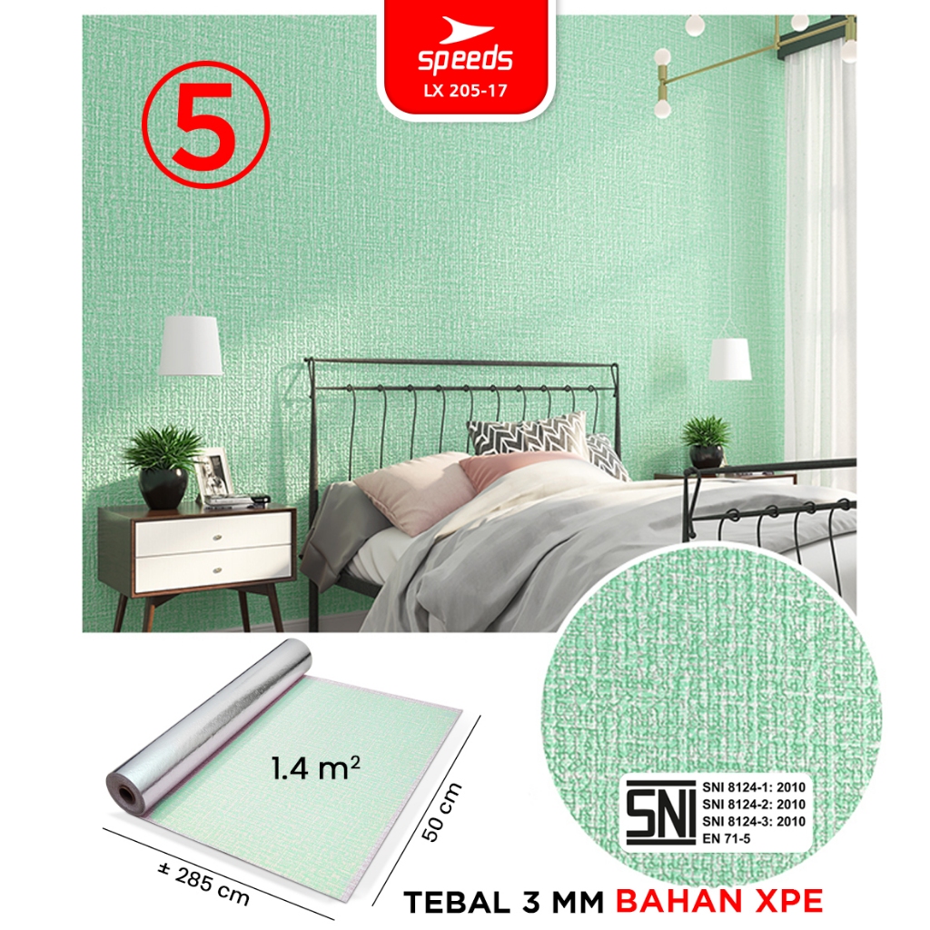 Jual SPEEDS SNI Wallpaper Sticker Dinding Motif Jendela Roll Motif Kain ...