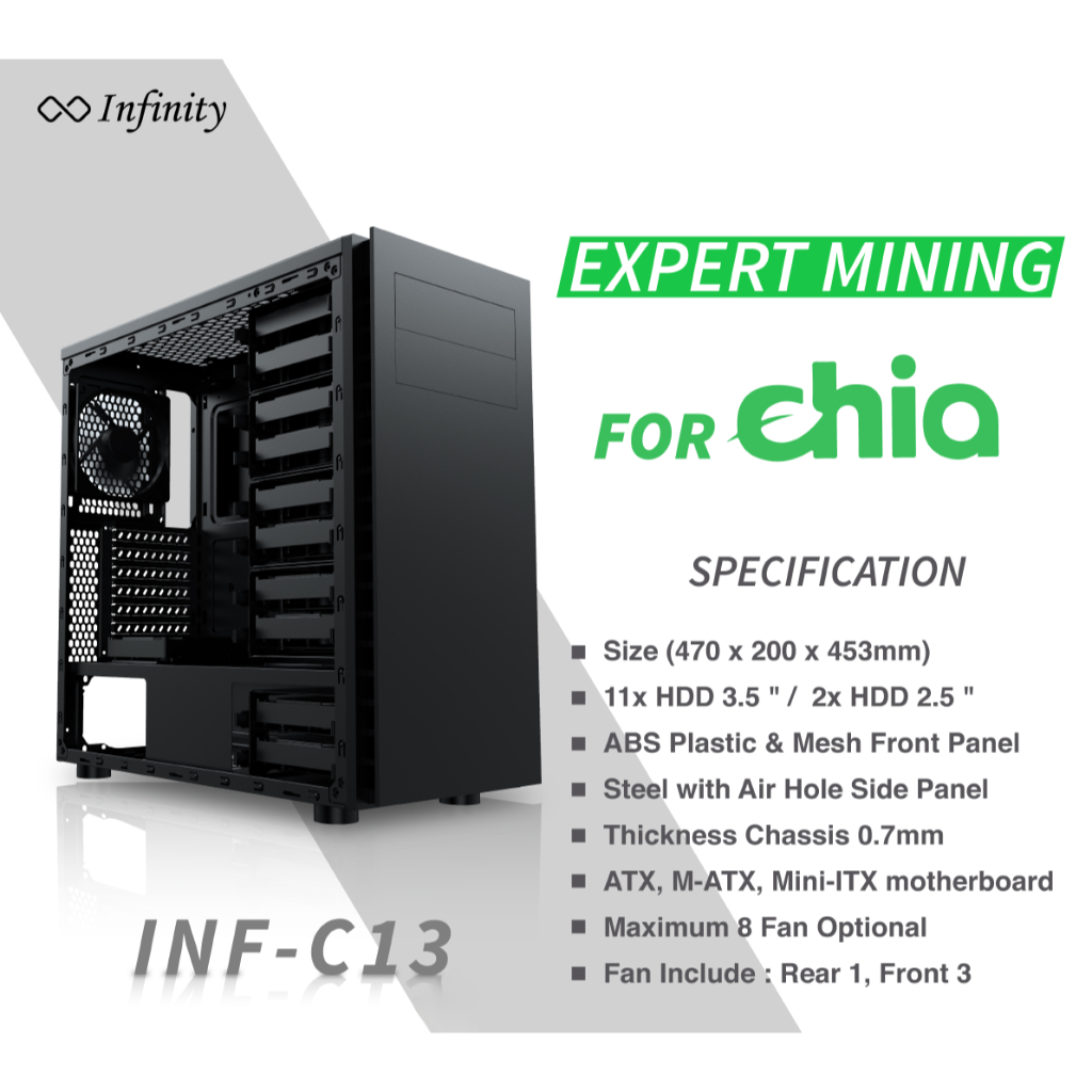 Jual Casing Infinity C13 Case Server PC Mining | Shopee Indonesia