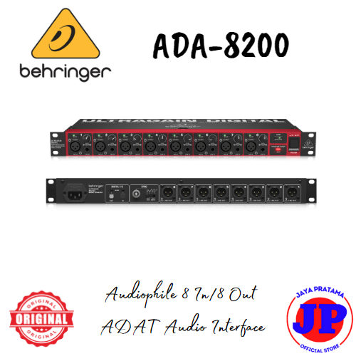 Jual Behringer ADA8200 Audiophile 8 In/8 Out ADAT Audio Interface ADA ...