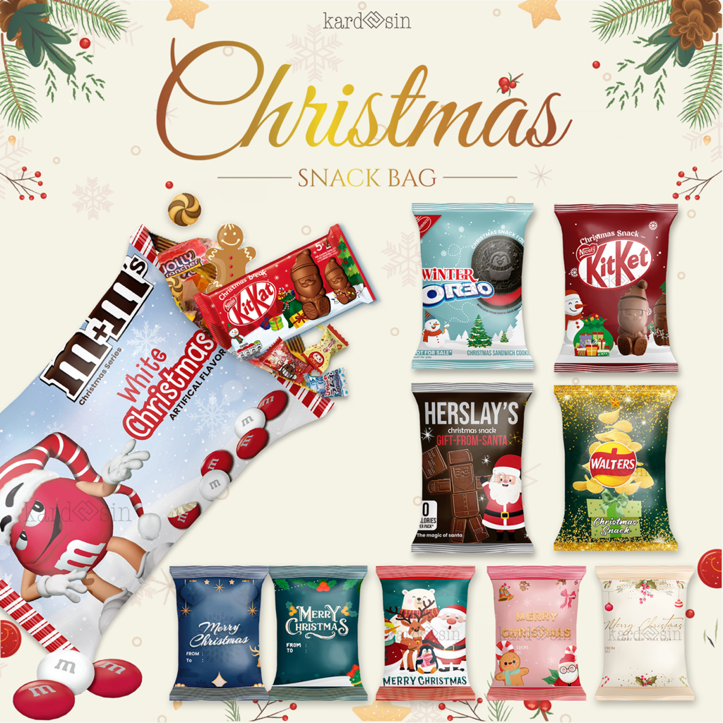Jual [CHRISTMAS] SNACK BAG POUCH GOODIE BAG NATAL MERRY CHRISTMAS SANTA ...
