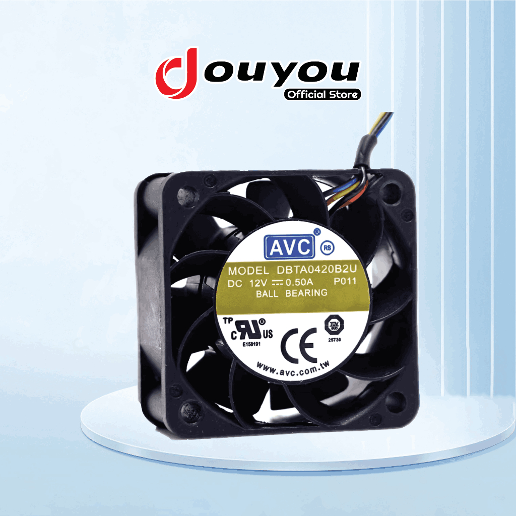 Jual Kipas Fan AVC CPU Komputer DBTA0420B2U DC 12V 0.50A 4cm 12000 Rpm ...
