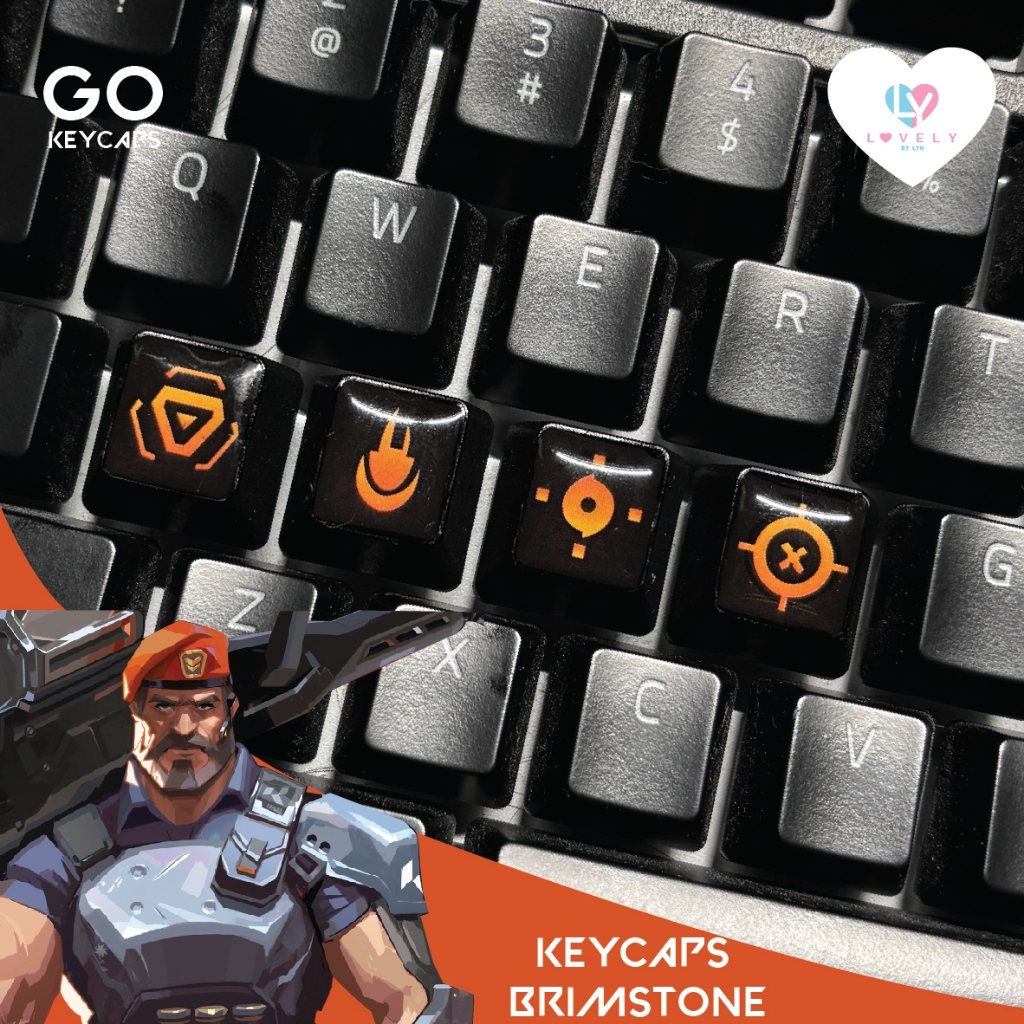 Jual Keycaps PBT Valo Brimstone Ability | GO KEYCAPS | Shopee Indonesia