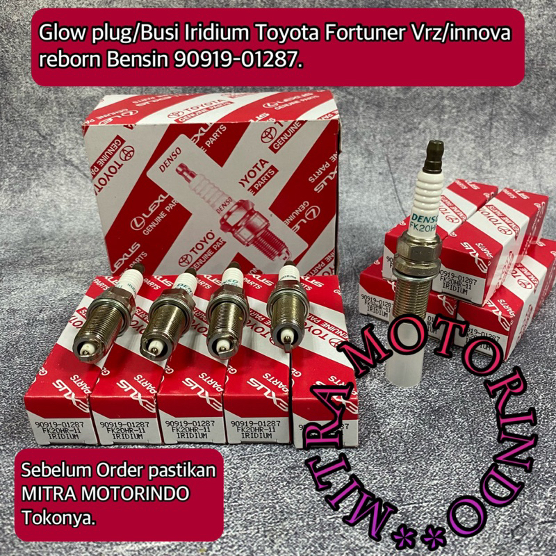 Jual Glow Plug/Busi Iridium Toyota Fortuner Vrz/Innova Reborn Bensin ...
