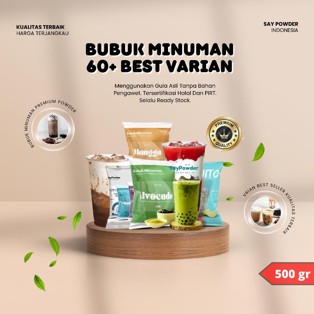 Jual Minuman Bubuk Rasa Premium 500 Gram Terlengkap Aneka Rasa | Shopee ...