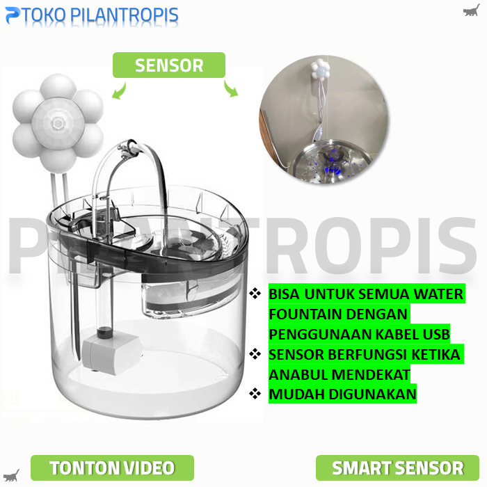 Jual Sensor Water Fountain Kucing Sensor Tempat Minum Kucing Air Mancur ...