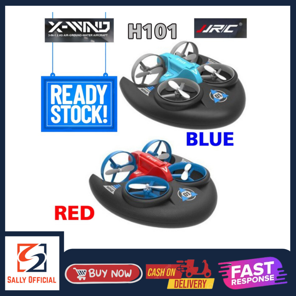 Jual Rc Drone H101 Quadcopter Mini 3in1 Dengan Mode Water-Ground-Air ...