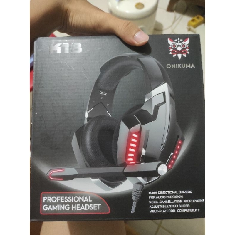 Jual Headset Gaming Headphone Gaming Onikuma k18 Black Original ...