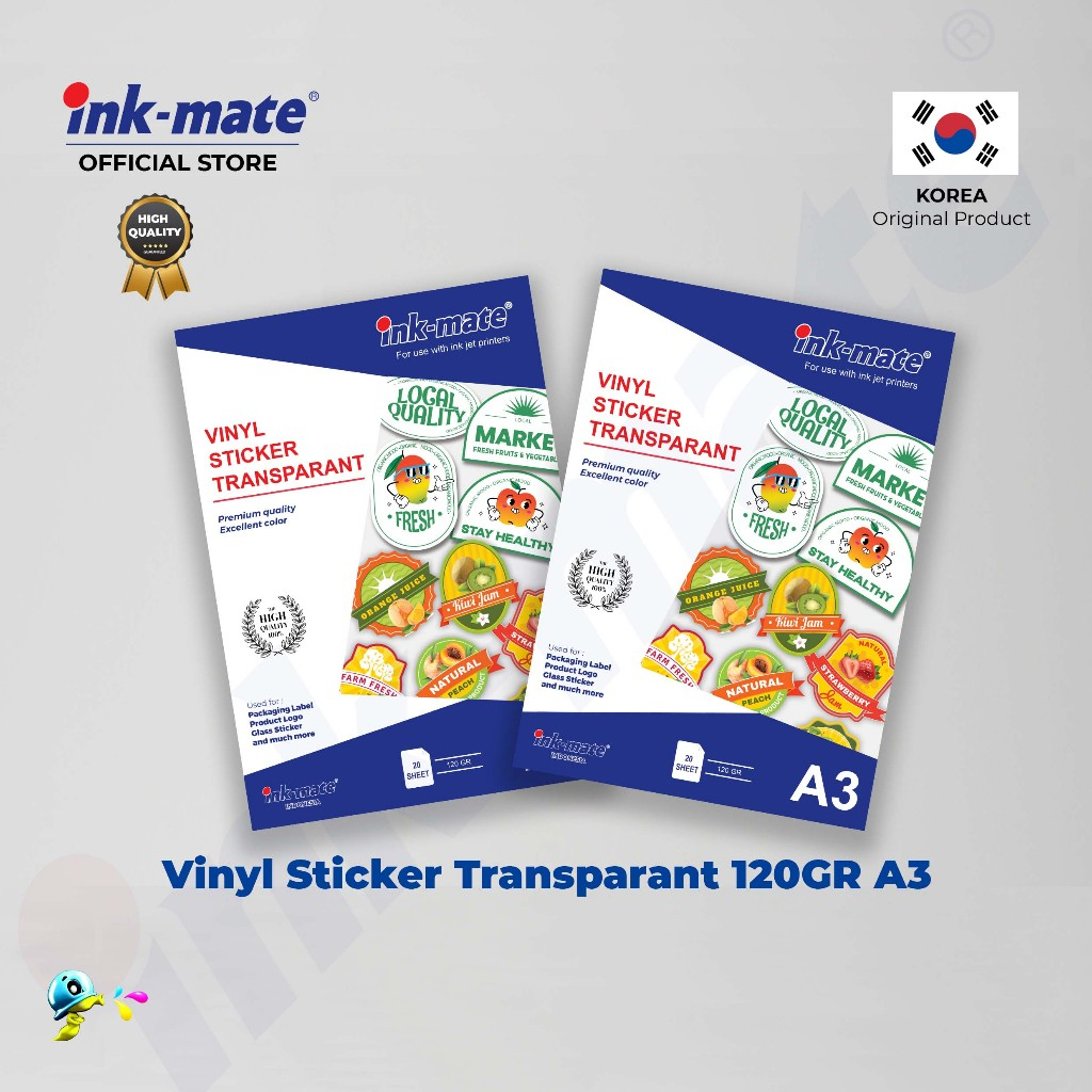 Jual Sticker Vinyl Transparant Inkmate 120Gr A3 | Shopee Indonesia