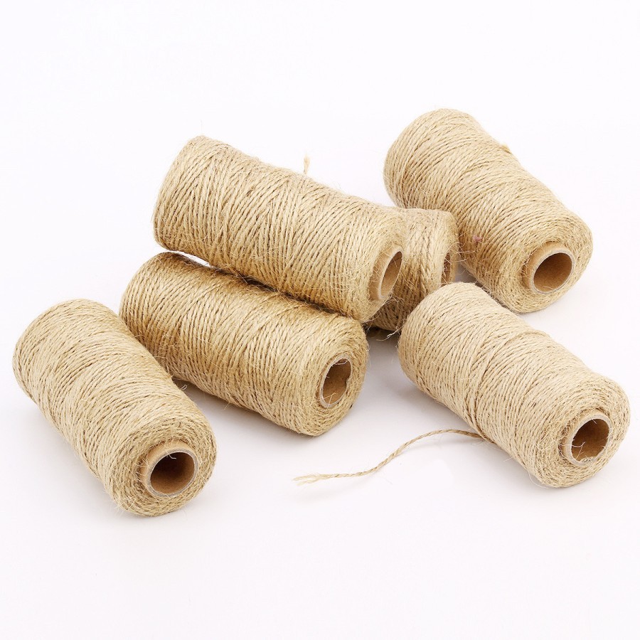 Jual Per Roll Tali Rami Craft Hemp Rope Goni Merah Hijau Putih Coklat ...