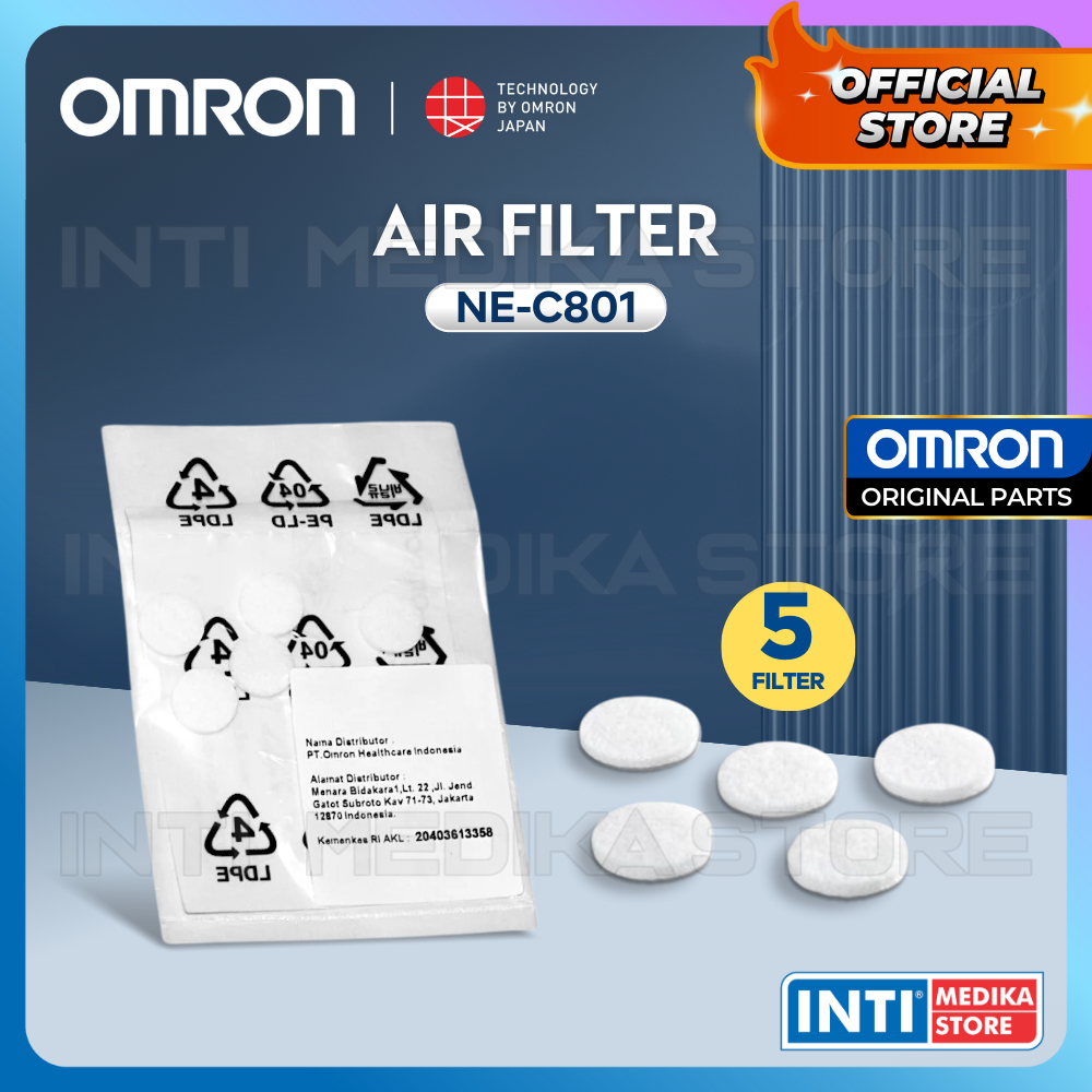 Jual OMRON - Air Filter Nebulizer NE C801 | Refill Pengganti Spare Part ...