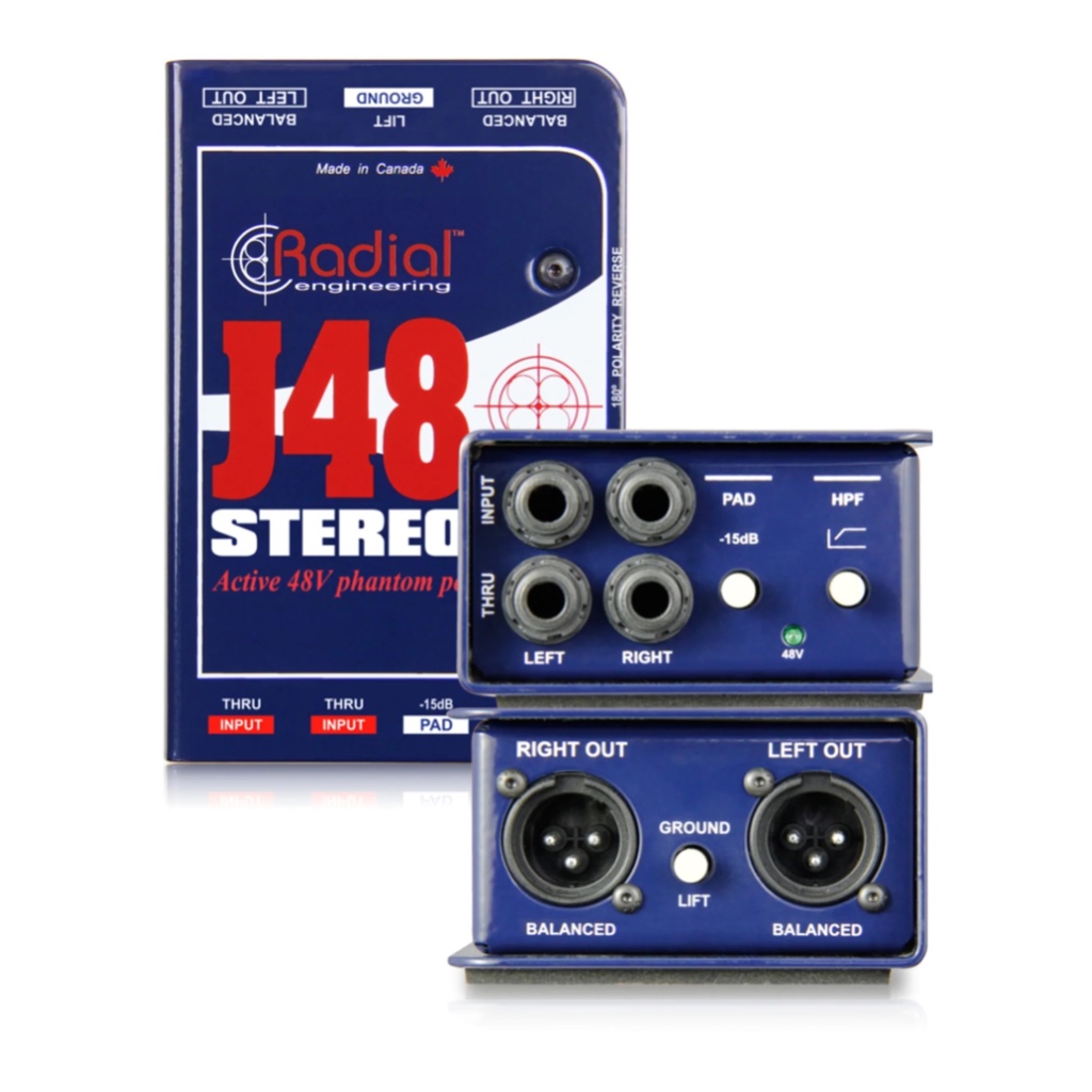 Jual Radial J48 Stereo 2-channel Active Instrument Direct Box | Shopee ...