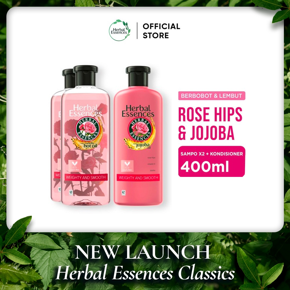Jual Herbal Essences Classics Rosehip 400ml Shampoo X2 Conditioner
