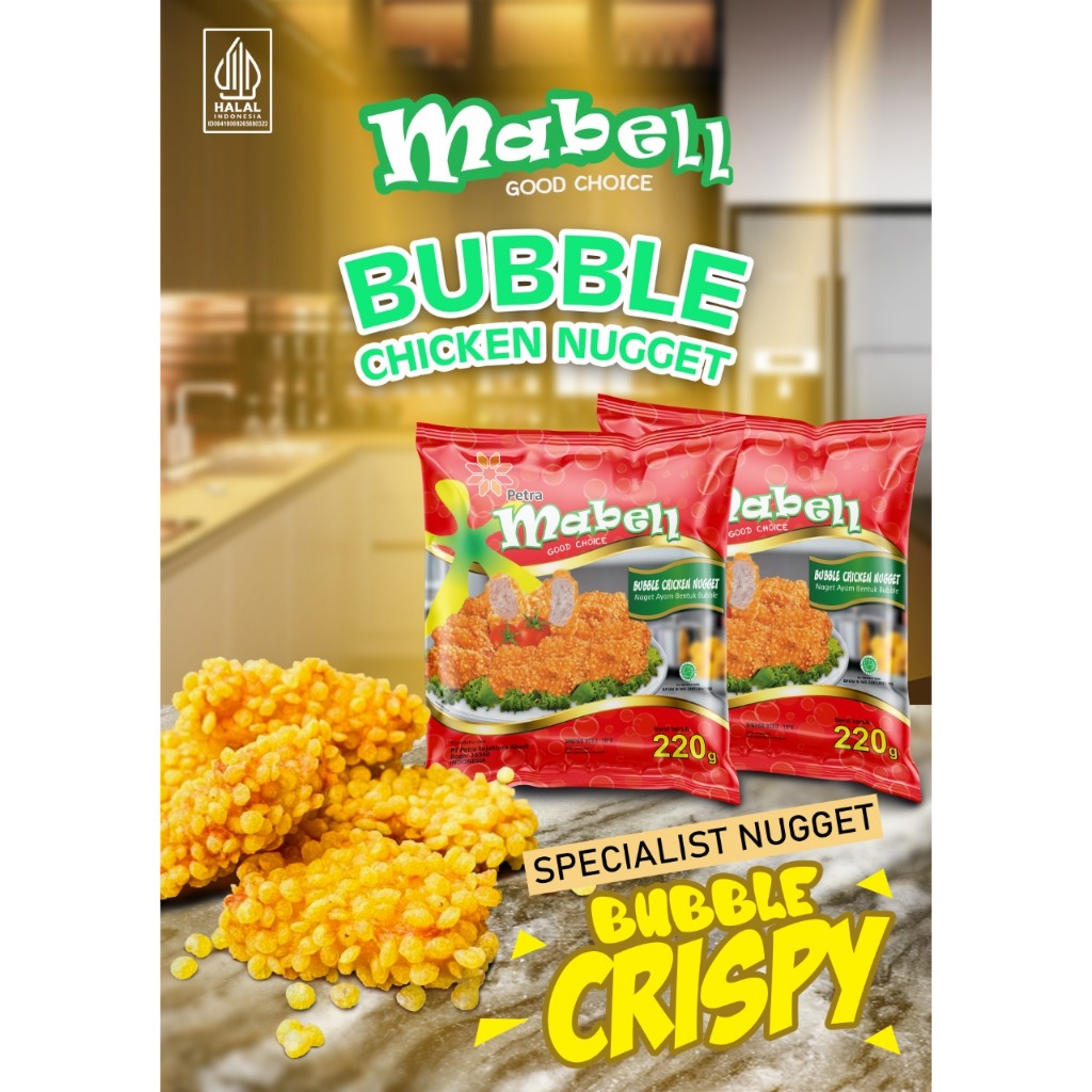 Jual Mabell Bubble Chicken Nugget Ayam Crispy | Shopee Indonesia
