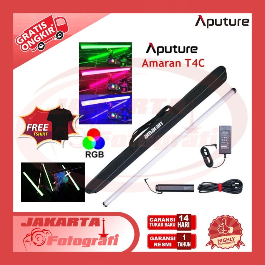 Jual Aputure amaran T4C / T 4C RGBWW LED Tube Light with Battery Grip ...