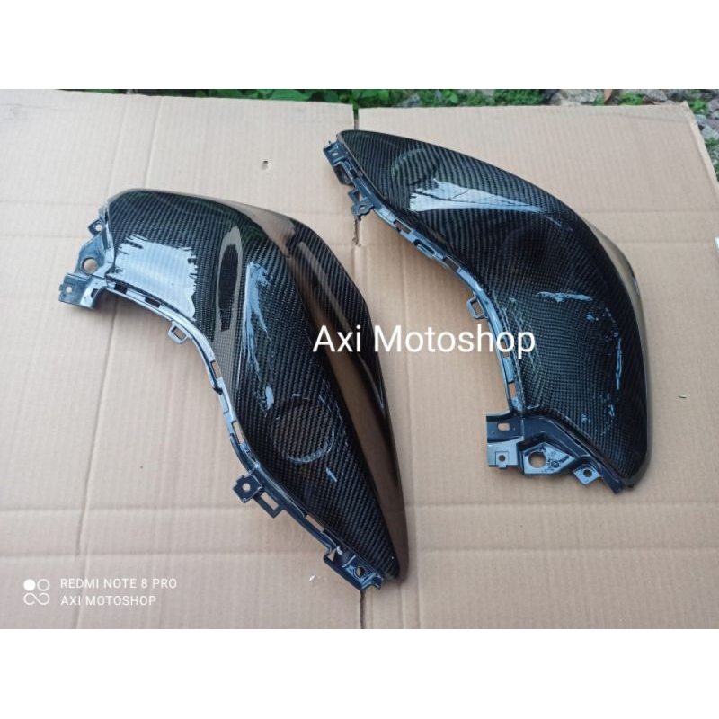Jual Cover Tangki MT15 Carbon Kevlar Tangki Kanan Kiri ori MT15 carbon ...