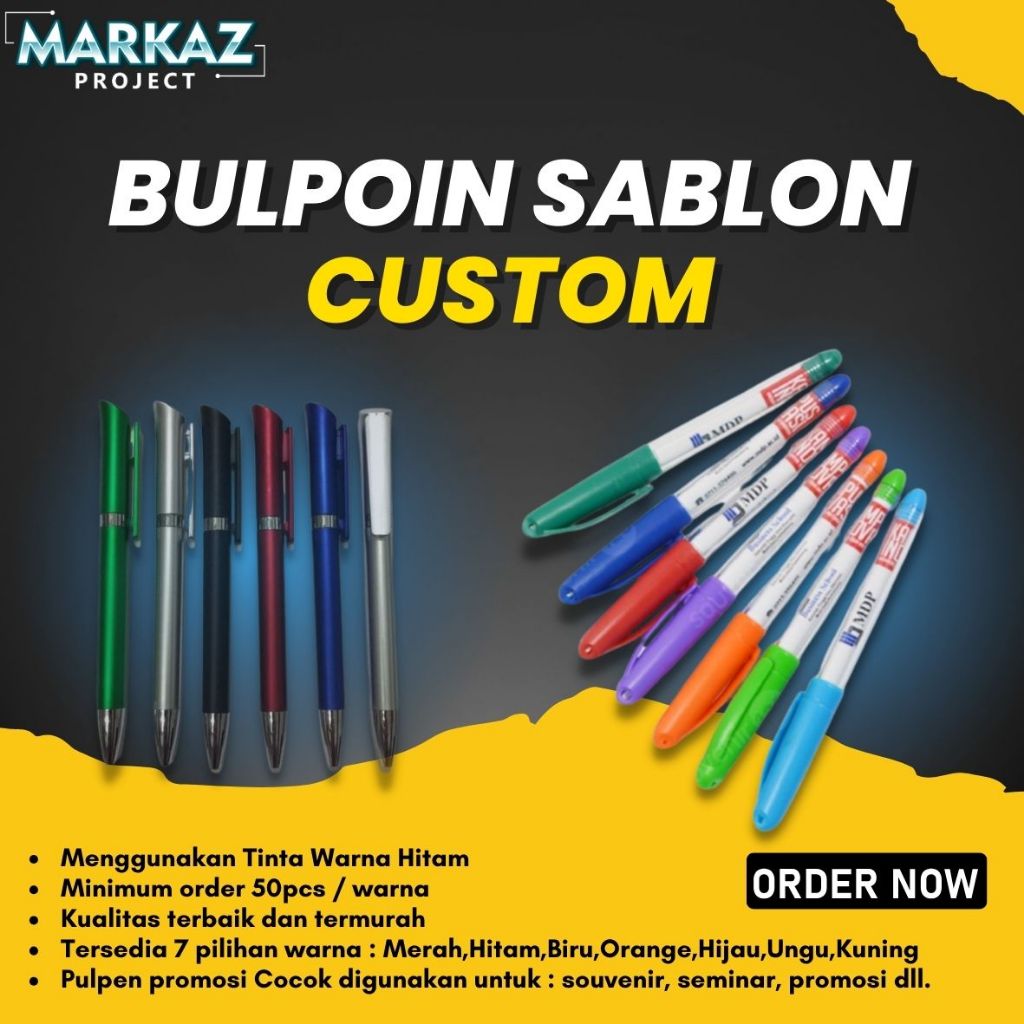Product image BULPEN CUSTOM // PULPEN CUSTOM // BULPOIN CETAK // PEN ...