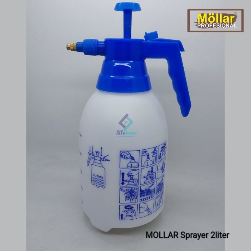 Jual MOLLAR Botol Spray 2 Liter Alat Semprot Disinfektan Pressure ...
