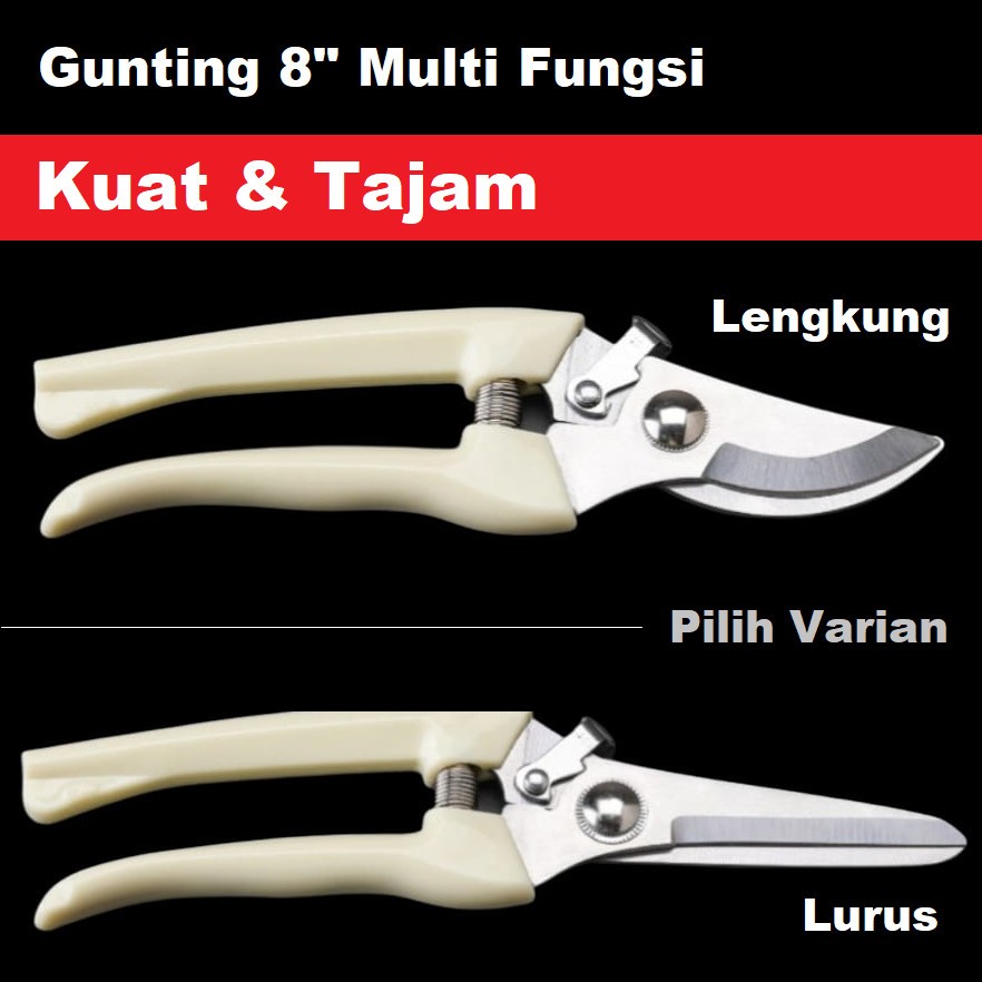 Jual Gunting MultiFungsi Kuat Tajam Pruning Tanaman Dahan Ranting Taman ...