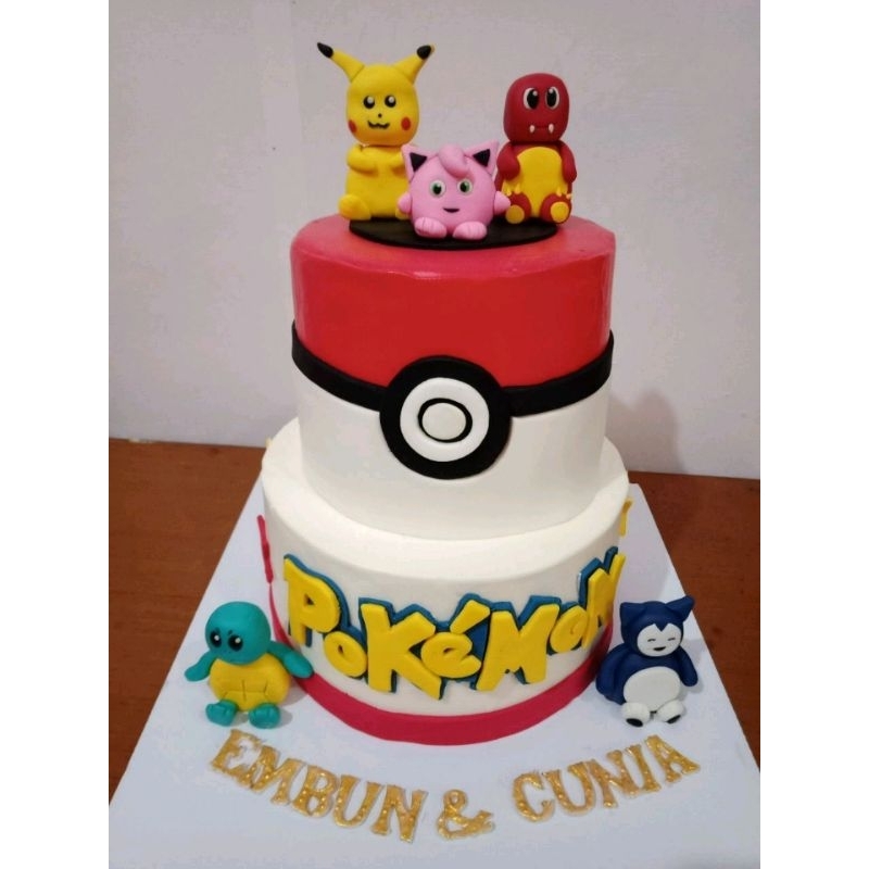 Jual birthday cake/kue ulang tahun pokemon ball | Shopee Indonesia