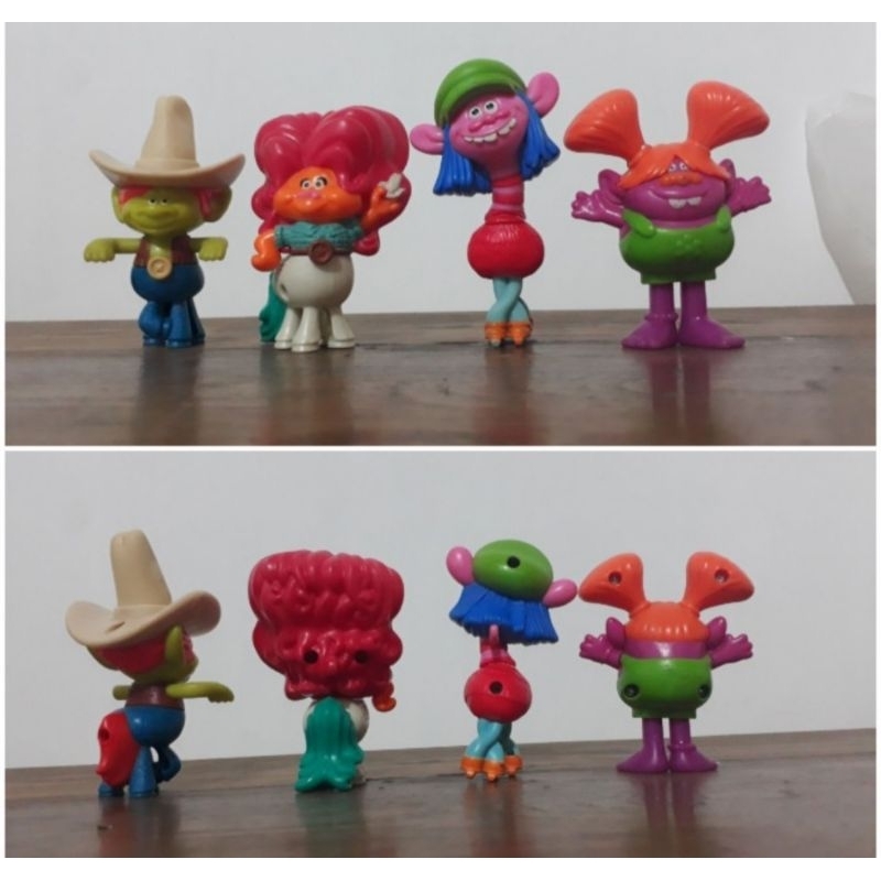 Jual Trolls World Tour figure set Delta, Dawn, Hickory, dan Cooper ...