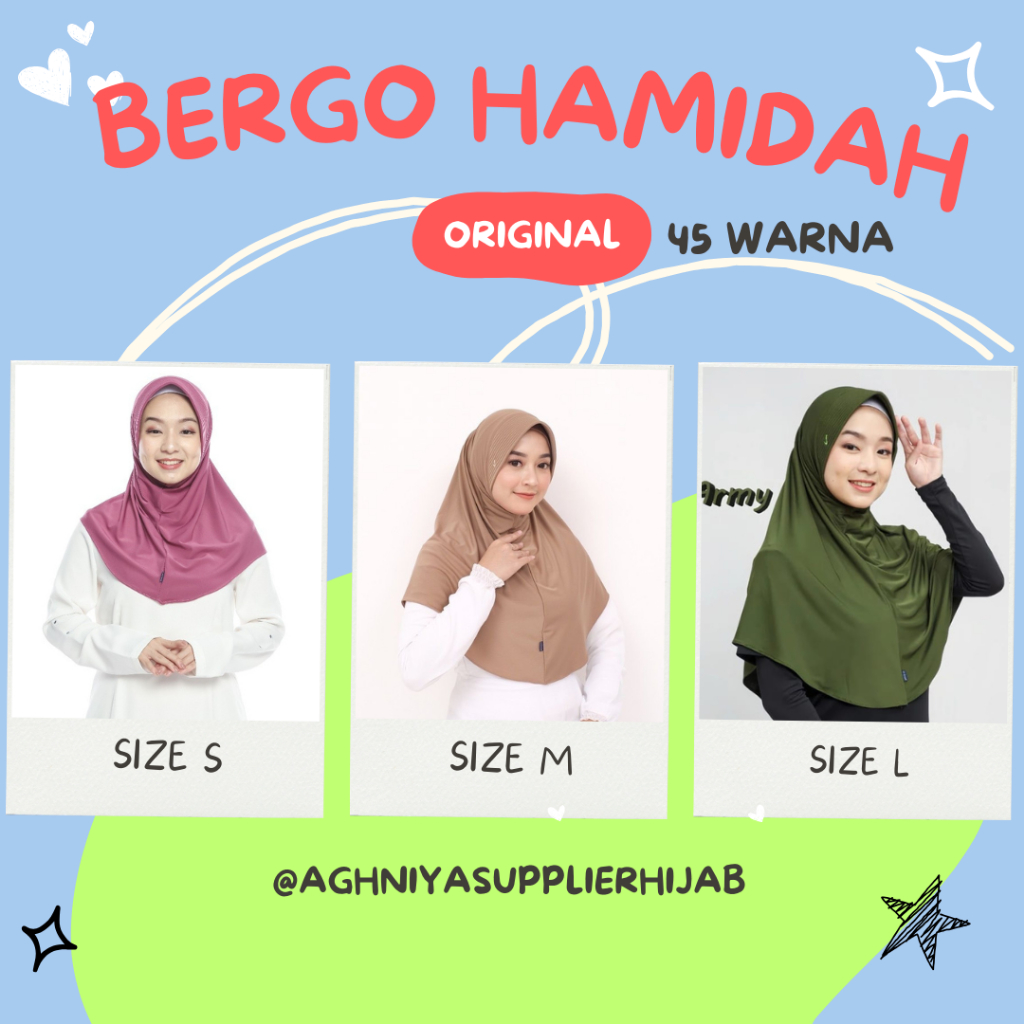 Jual 𝗢𝗥𝗜𝗚𝗜𝗡𝗔𝗟 HIJAB BERGO HAMIDAH JERSEY/JILBAB INSTANT SIZE S-XL (𝗦𝗨𝗣𝗣𝗟𝗜𝗘𝗥 𝗛𝗜𝗝𝗔𝗕 𝗜𝗡𝗦𝗧𝗔𝗡𝗧 ...