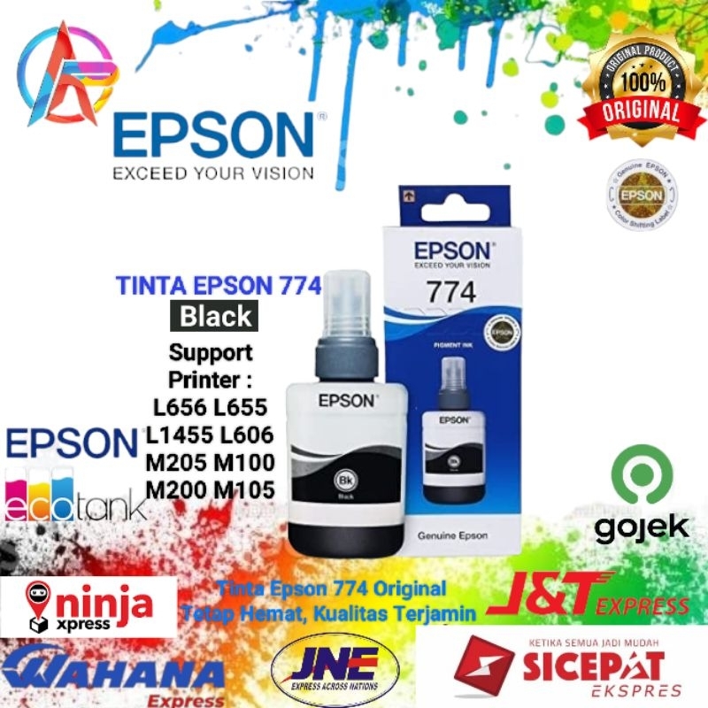 Jual Tinta Epson 774 Black Original | Shopee Indonesia