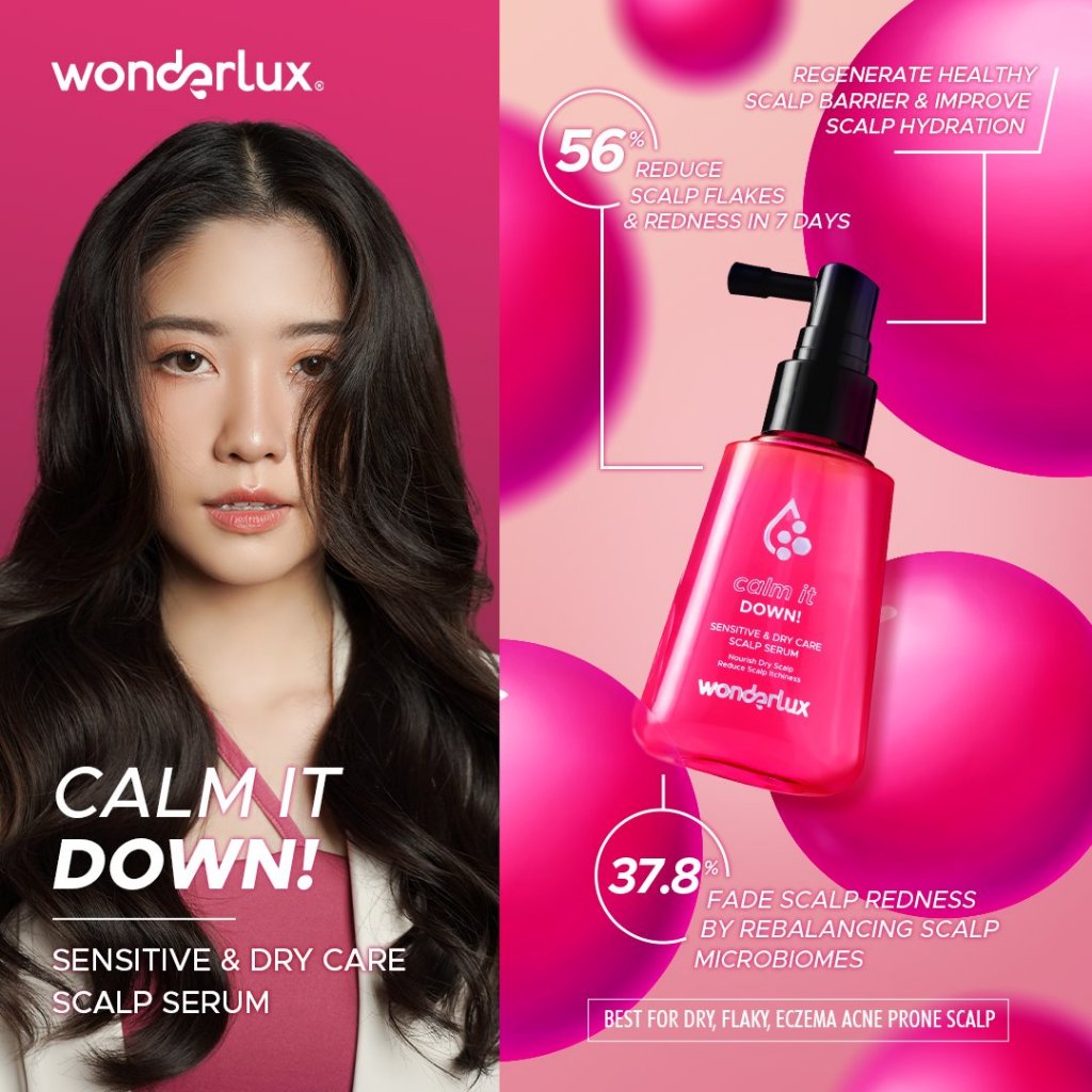 Jual Wonderlux Calm It Down! Sensitive & Dry Care Scalp Serum 75ml ...