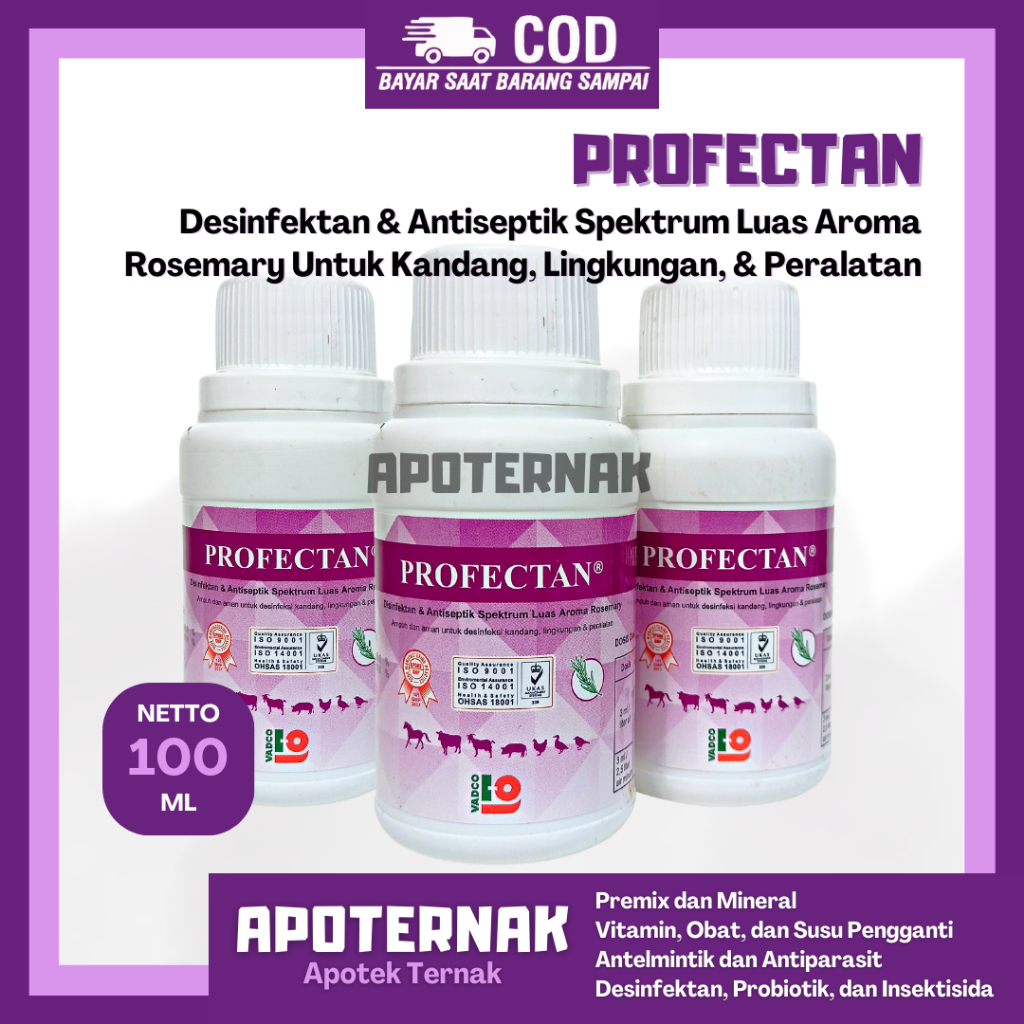 Jual PROFECTAN 100ml - Desinfektan dan Antiseptik Spektrum Luas Aroma ...