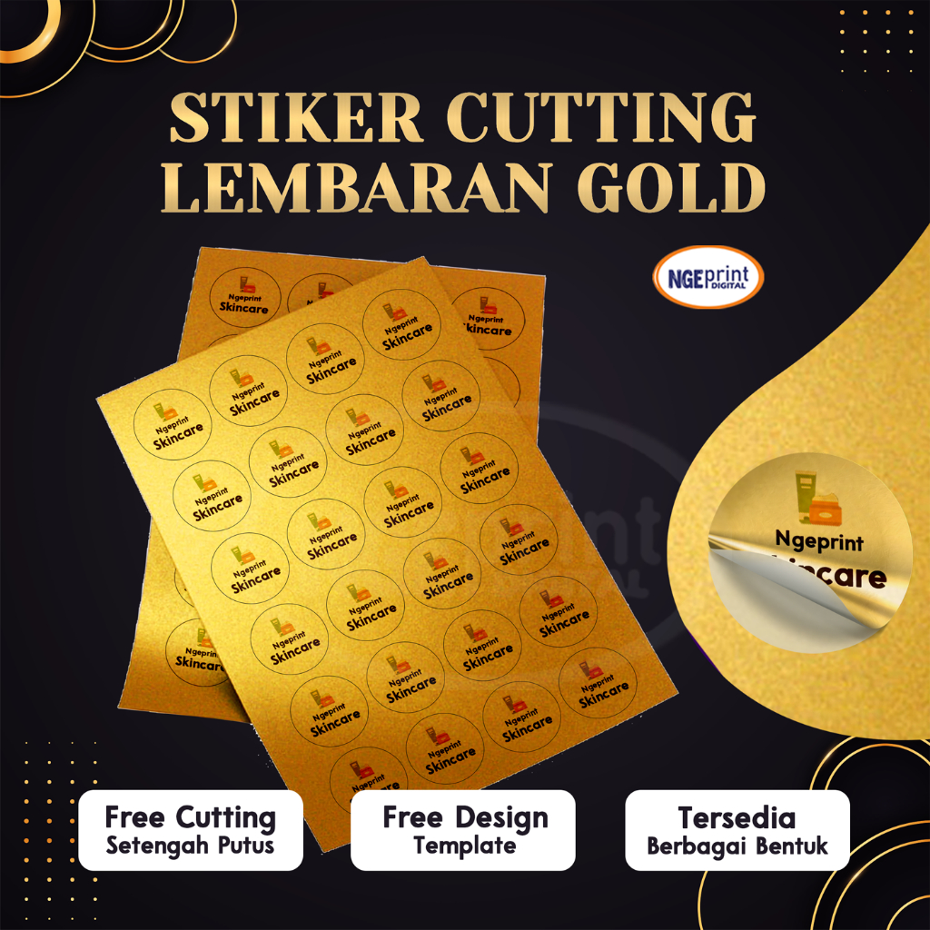 Jual [BEBAS PILIH BAHAN] Sticker Label Makanan Murah / Cetak Stiker ...