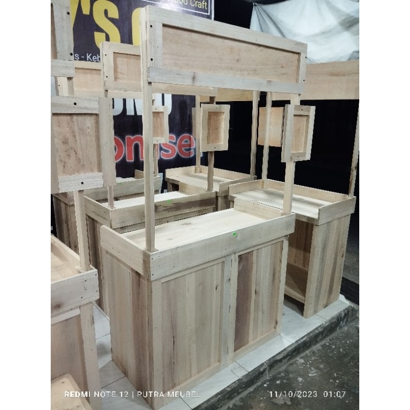 Jual PROMO Meja Jualan Lipat Meja Booth portable Full Kayu | Shopee ...