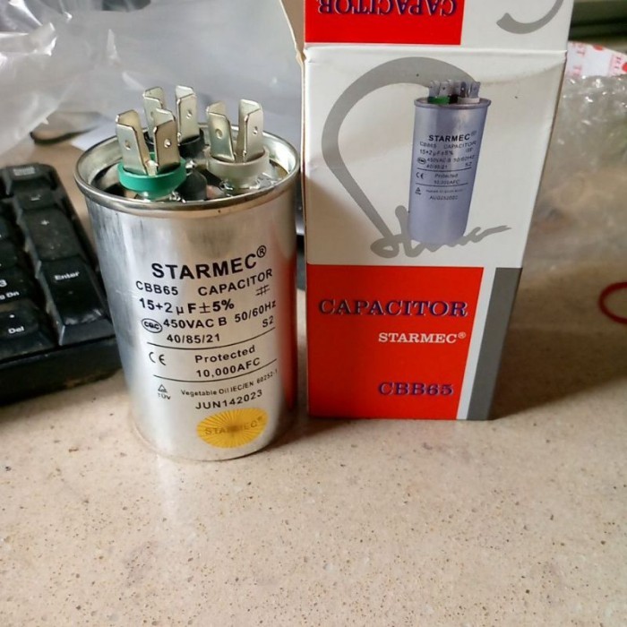 Jual kapasitor ac / CAPASITOR AC 15+2 uf 3 KAKI | Shopee Indonesia