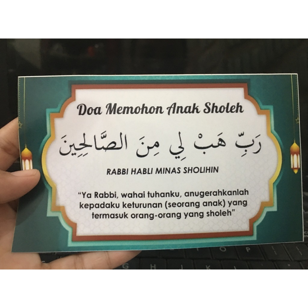 Jual Stiker label Doa untuk kedua orang tua | Doa memohon anak sholeh ...