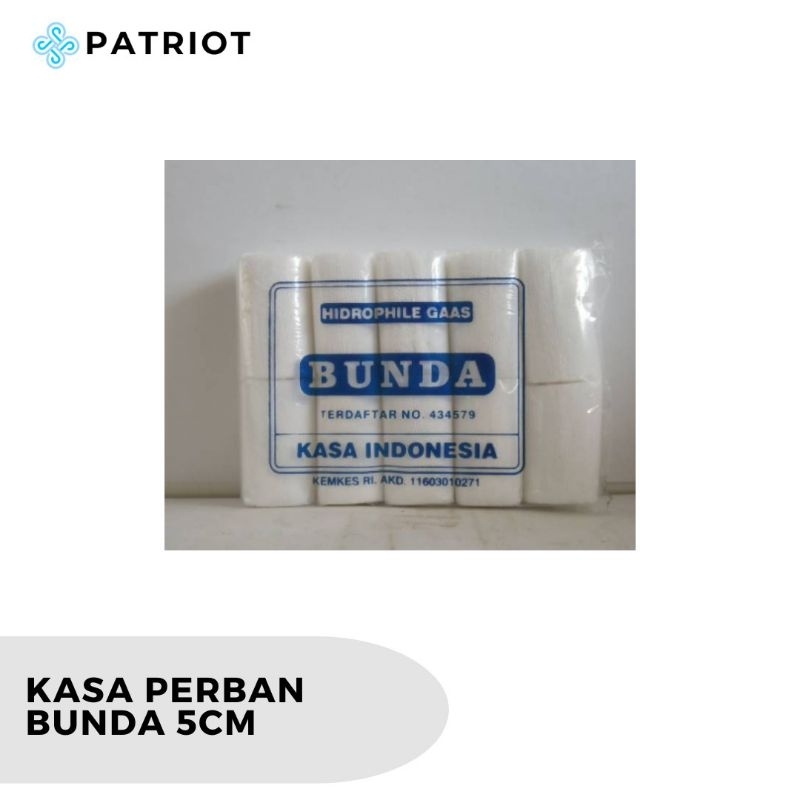 Jual Kasa Perban Gulung Hidrophile Bunda 5 cm, 10 cm, 15 cm 1 pack isi ...