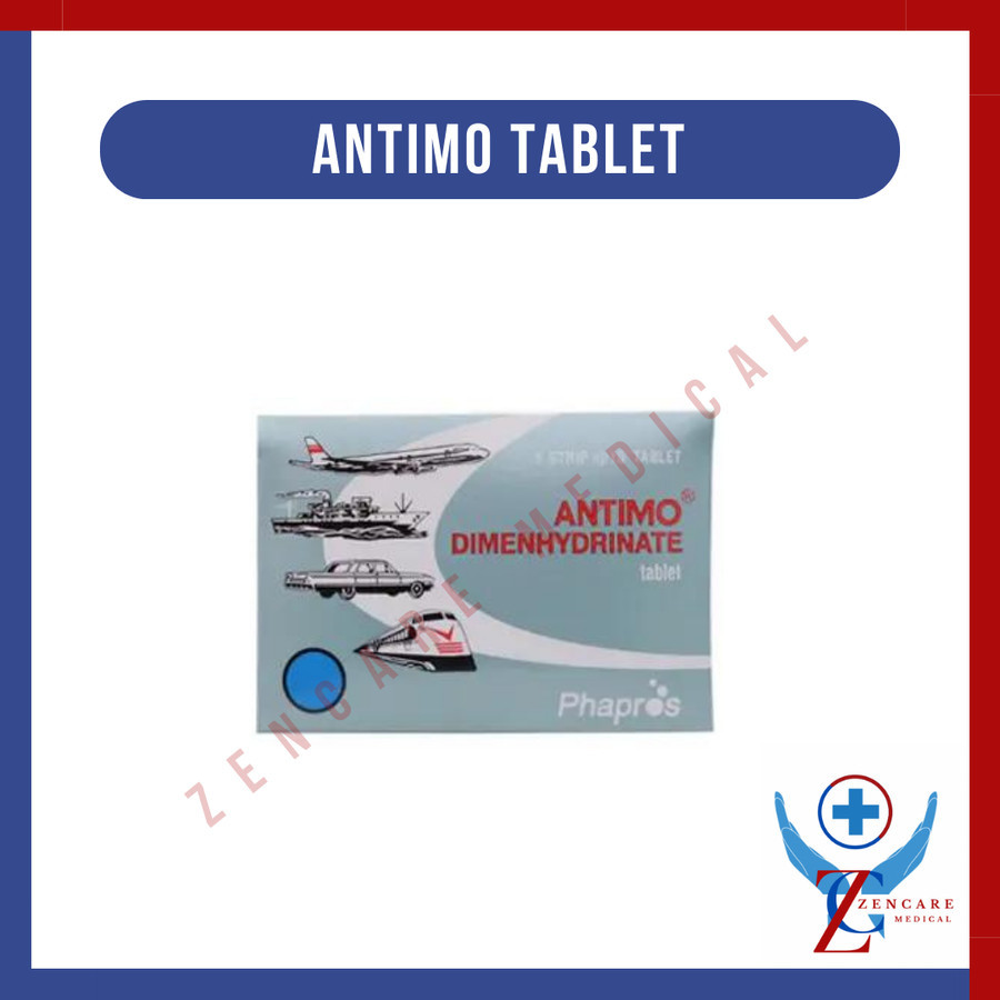 Jual Antimo Tablet / Obat Mabuk Perjalanan Eceran 10 Tablet / Strip ...
