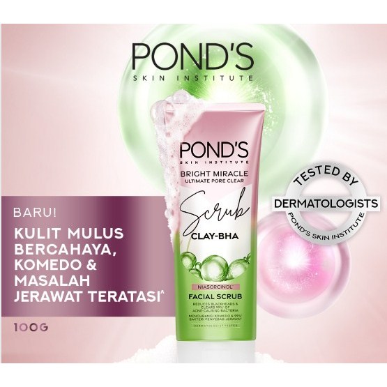Jual PONDS FACIAL FOAM 100GR ALL SERIES | PONDS FACIAL SCRUB | KEMASAN ...