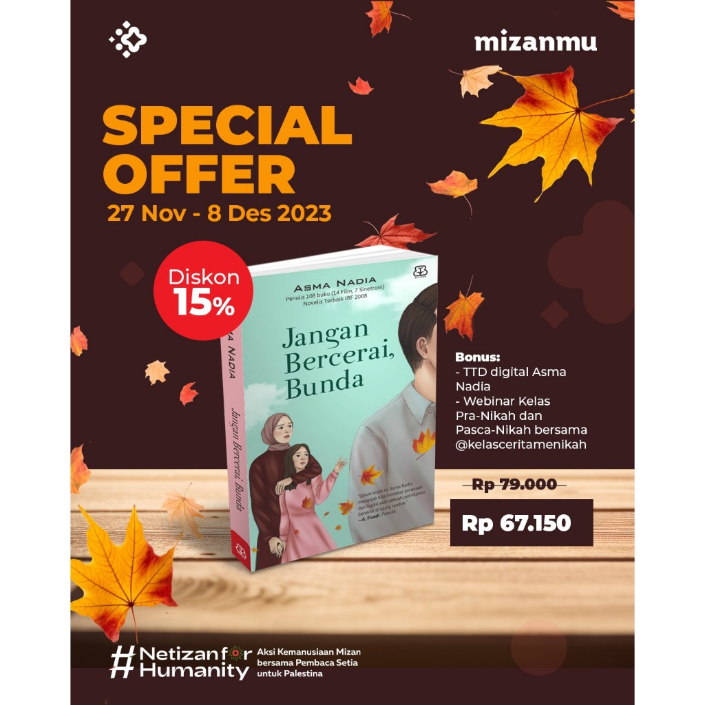 Jual Pre Order - Buku Novel - Jangan Bercerai, Bunda - Asma Nadia ...