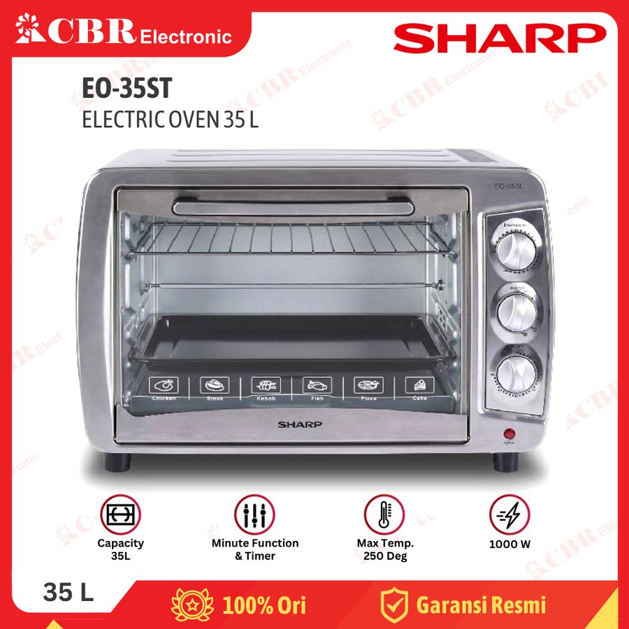 Jual Oven Listrik SHARP EO-35ST (3 in 1) 35 L | Shopee Indonesia