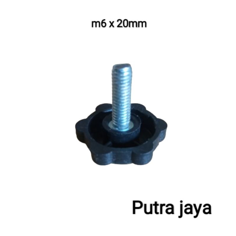 Jual baut adjuster m6x20 m6x30 kepala kunci 10 baut knop bolt stabil ...