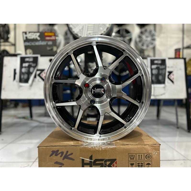 Jual PELEK RACING R15 HSR ORIGINAL HYURA SINGLE PCD 4X100 LEBAR RATA 65 BLCK POLISH WHEELS ...