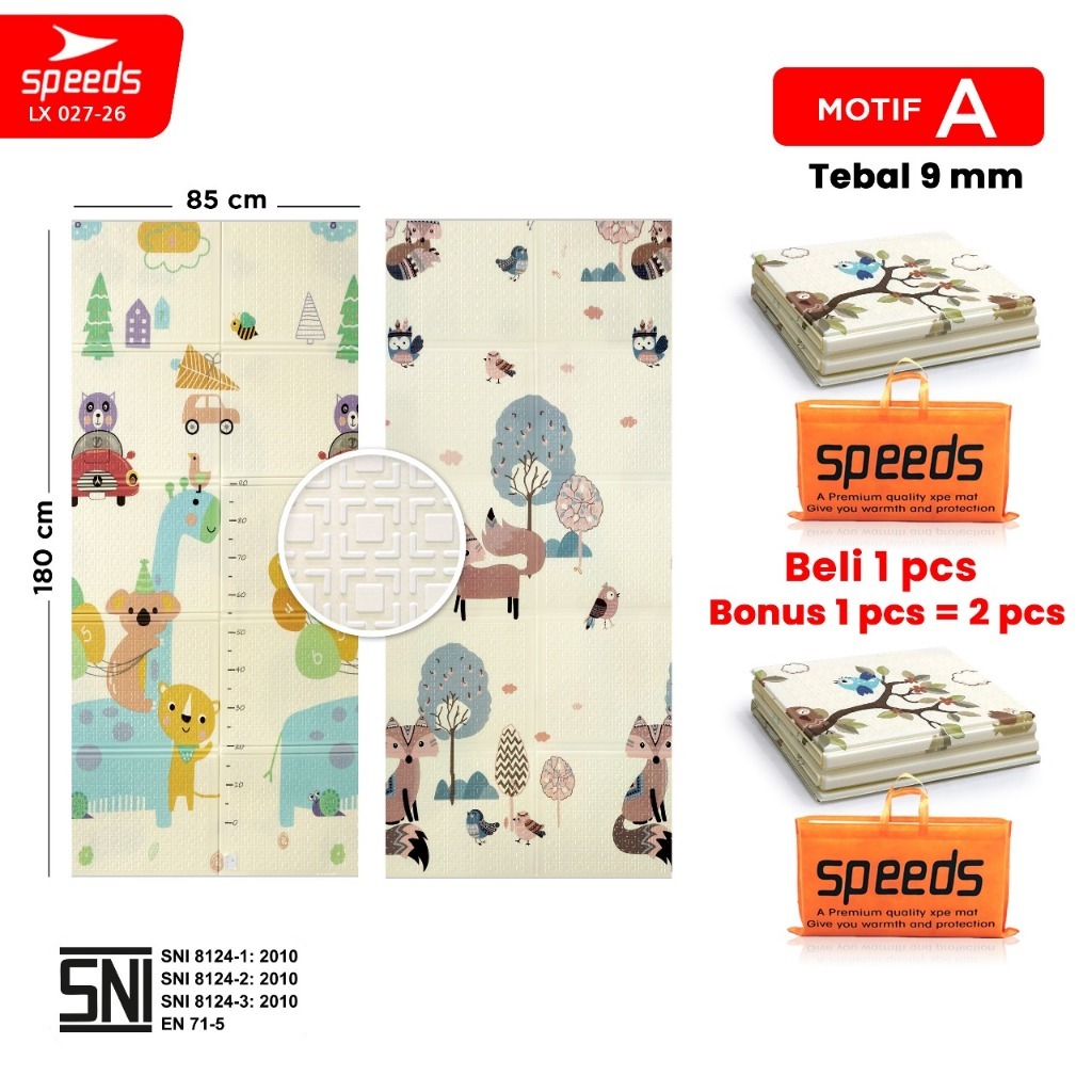 Jual SPEEDS SNI Playmat Bayi Karpet Lipat Playmat Bayi Tikar Alas ...