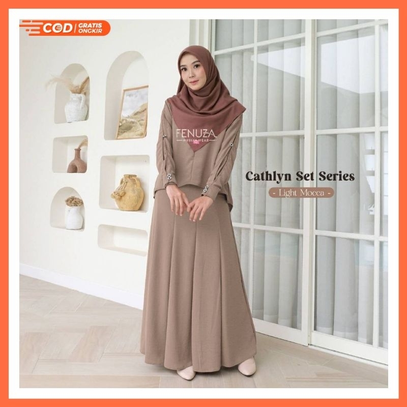 Jual One Set Polos Atasan & Rok Viscose Crinkle Jumbo Cathlyn Set ...