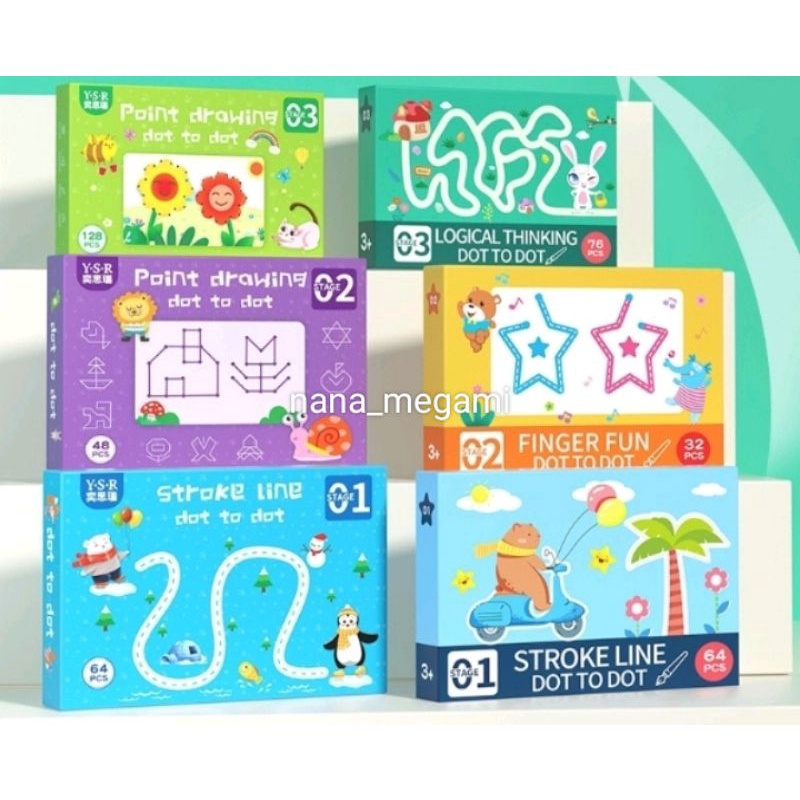 Jual magic workbook/pen control book/wipe clean/dot to dot/mainan ...