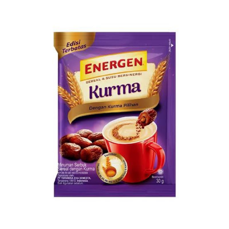 Jual ENERGEN KURMA [HARGA 1 RENCENG ISI 10 SACHET] | Shopee Indonesia