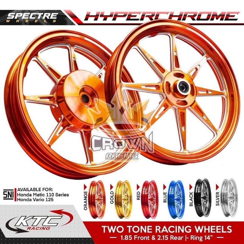 Jual Velg KTC Racing Spectre Hyperchrome Beat / Scoopy / Genio / Vario ...