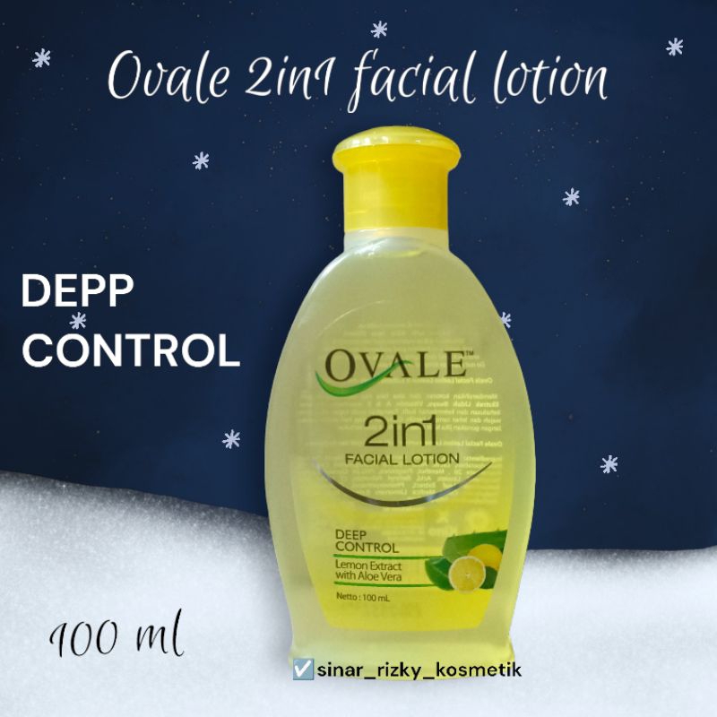Jual OVALE 2IN1 Facial Lotion Deep Control Lemon 100 ml | Shopee Indonesia