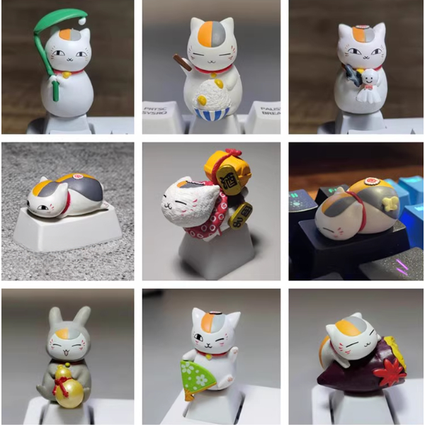 Jual Natsume Book of Friends Cat Anime Keycaps Mechanical Keyboard ...